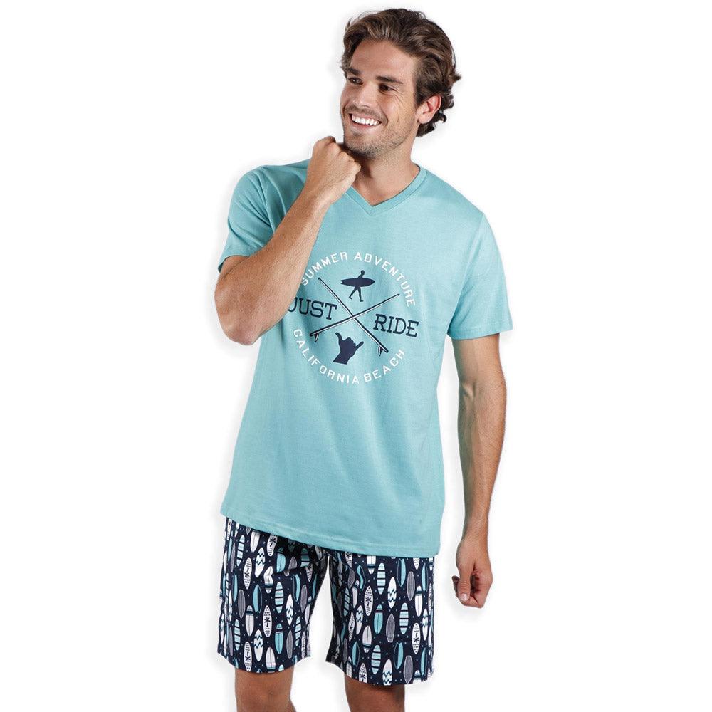 Admas Men's Short Summer Pajamas 55554 S24 – Passarelli Biancheria